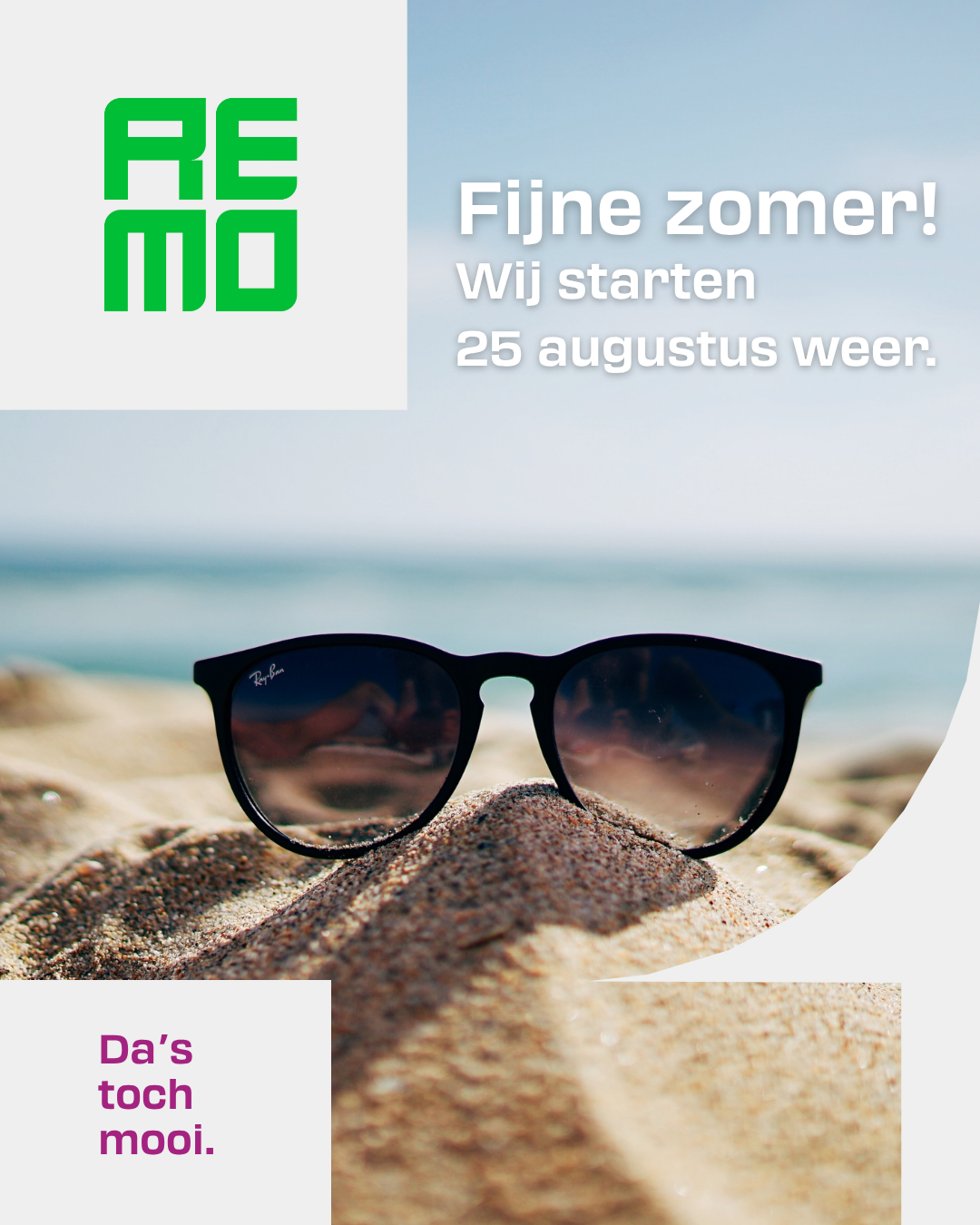 Wij zijn met vakantie van 21 juli t/m 22 augustus - REMO Techniek